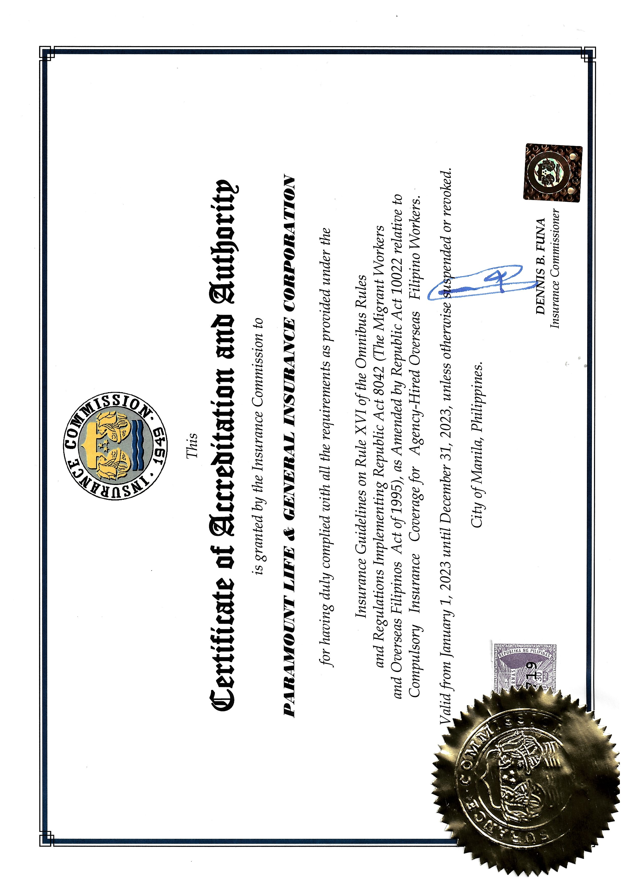 OFW Insurance | PLGIC - Paramount Life & General Insurance Corporation